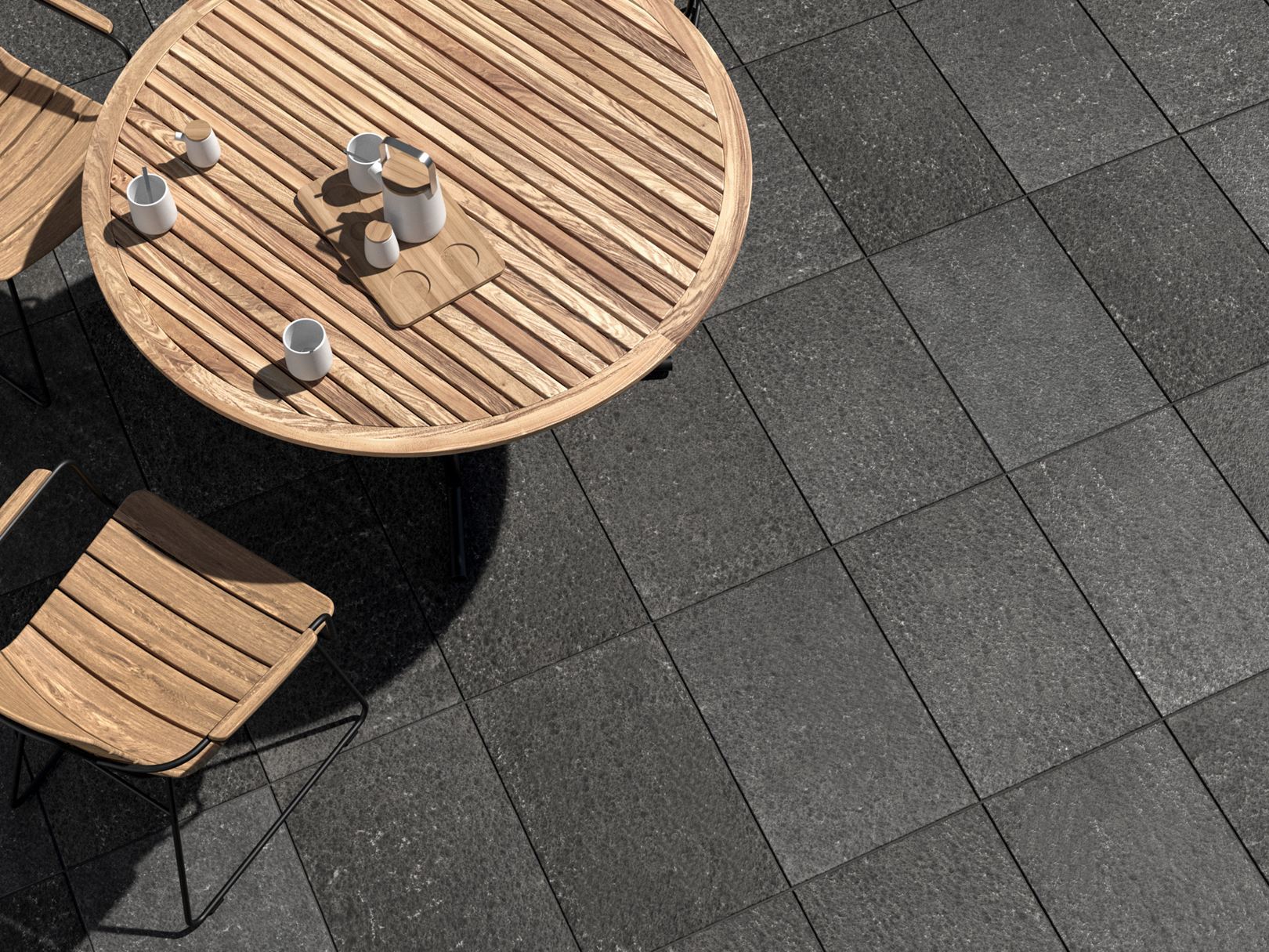 Terrassenplatten aus Basalt - Takeda | stonenaturelle