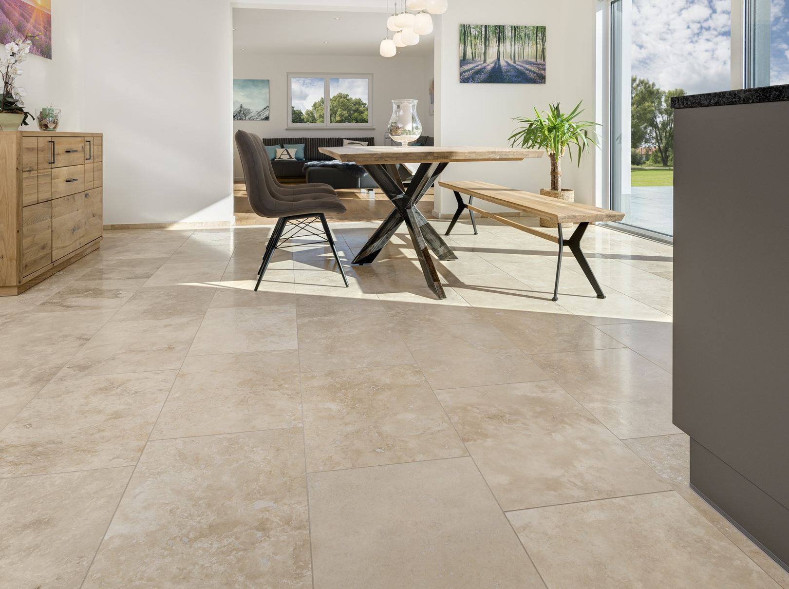 Travertin-Fliesen Classic Light | stonenaturelle