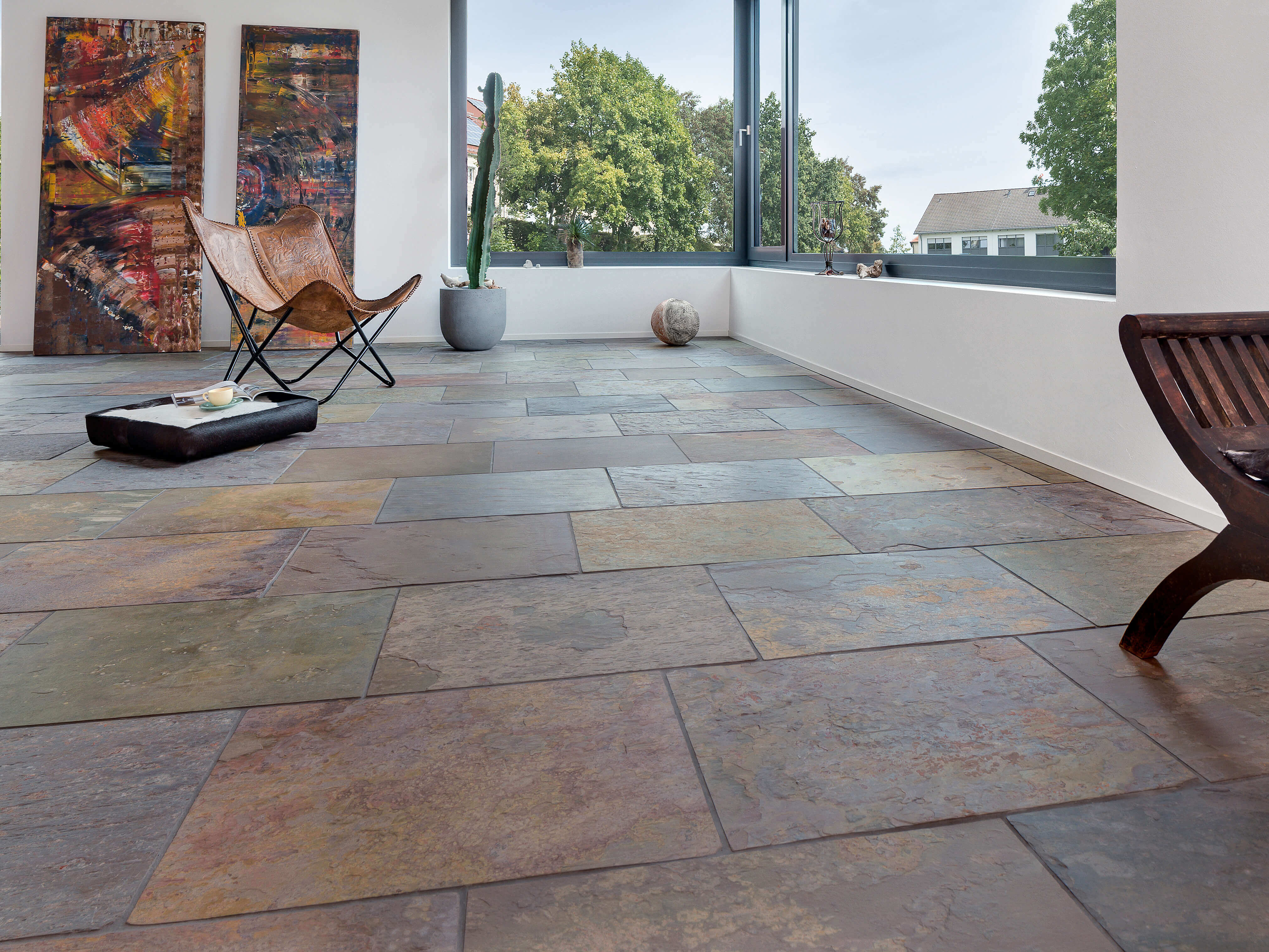 Schieferfliese Peacock Multicolor – stonenaturelle Natursteine